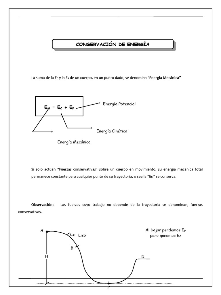 Conservación de La Energía - 3 | PDF | Mecánica | Naturaleza