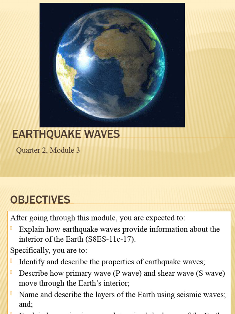 Understanding Earthquake Waves and Layers | PDF | Science & Mathematics ...
