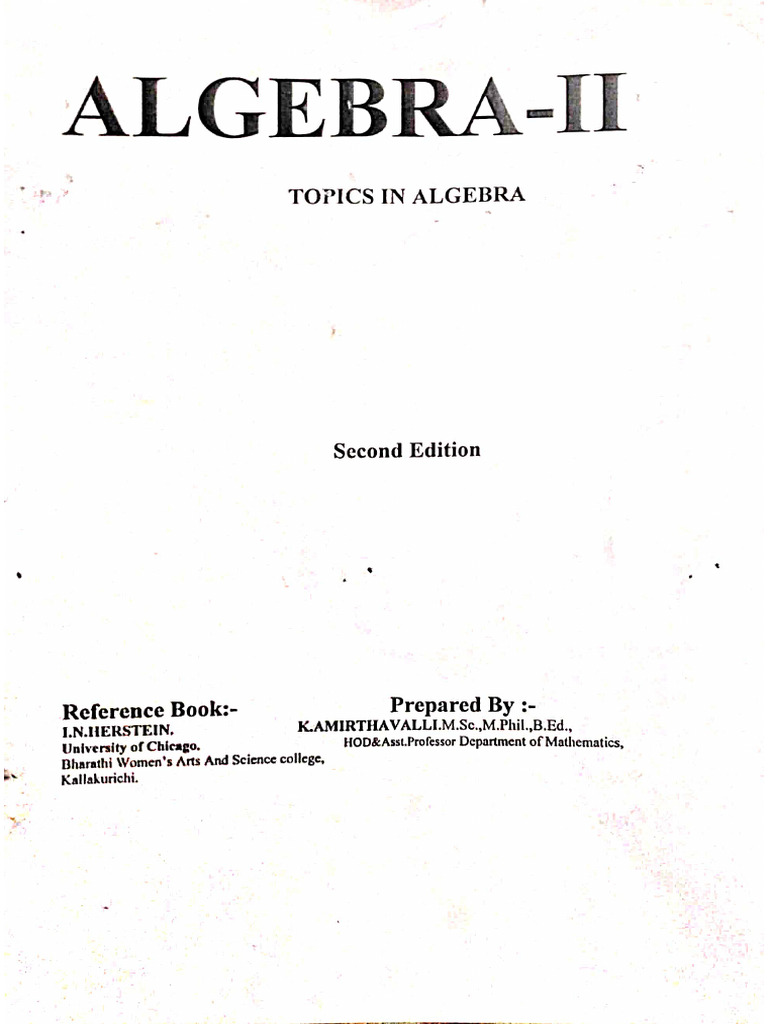 Advanced Algebra Notes | PDF