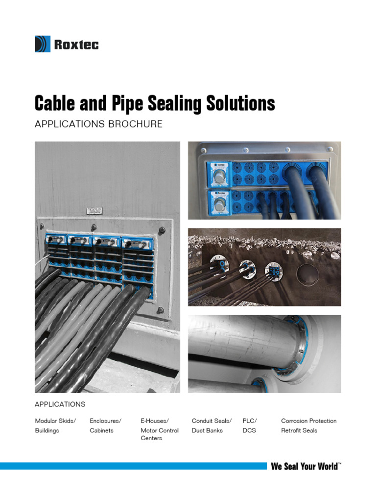 Applications Guide Roxtec | PDF | Electromagnetic Compatibility | Pipe (Fluid Conveyance)