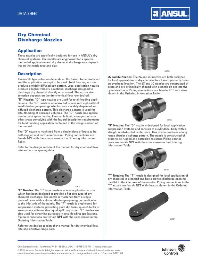 F-7721 Discharge Nozzle | PDF | Nozzle | Continuum Mechanics