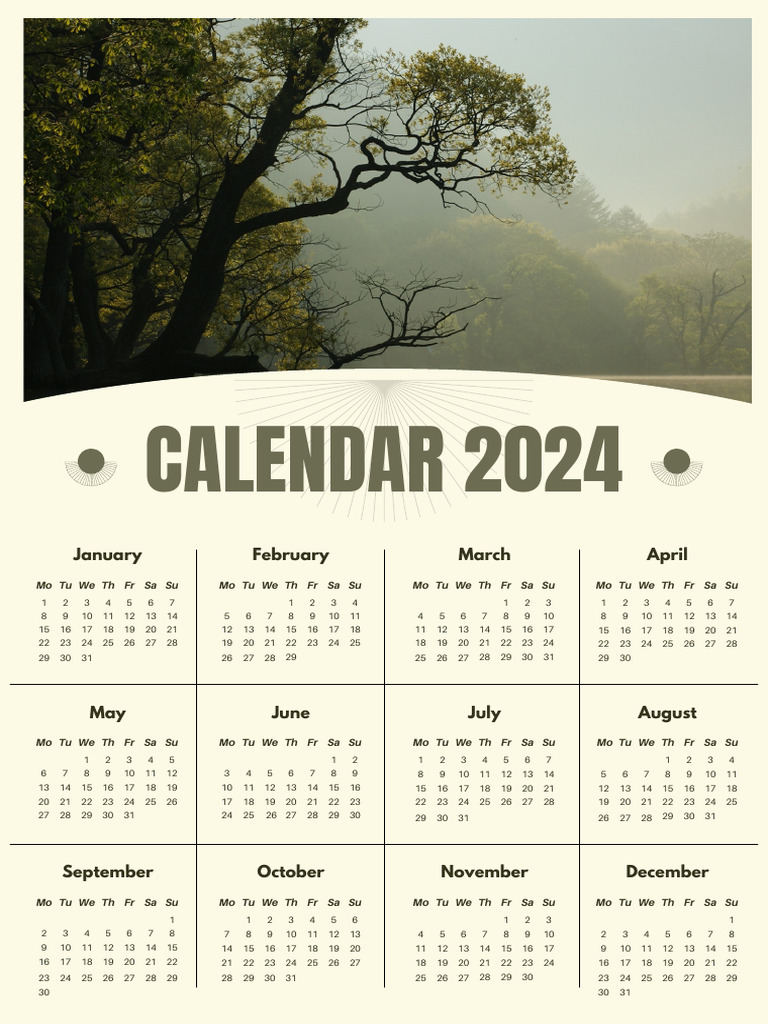 2024 Monthly Calendar Overview | PDF