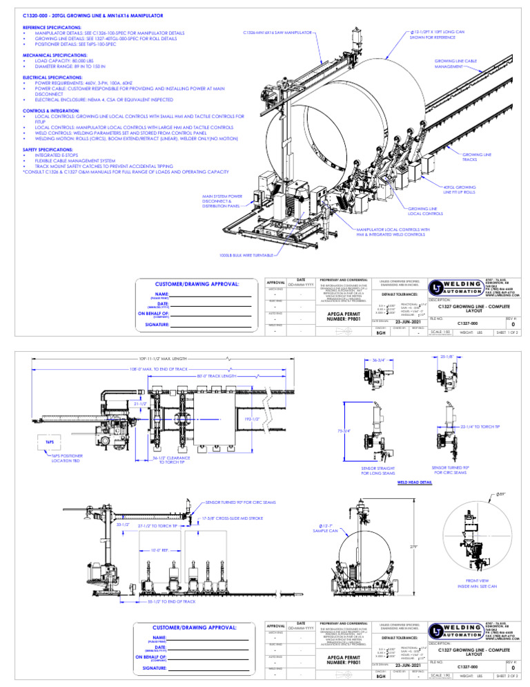 C1327 000 Spec 40TGL MN16 Dsaw | PDF | Welding | Construction