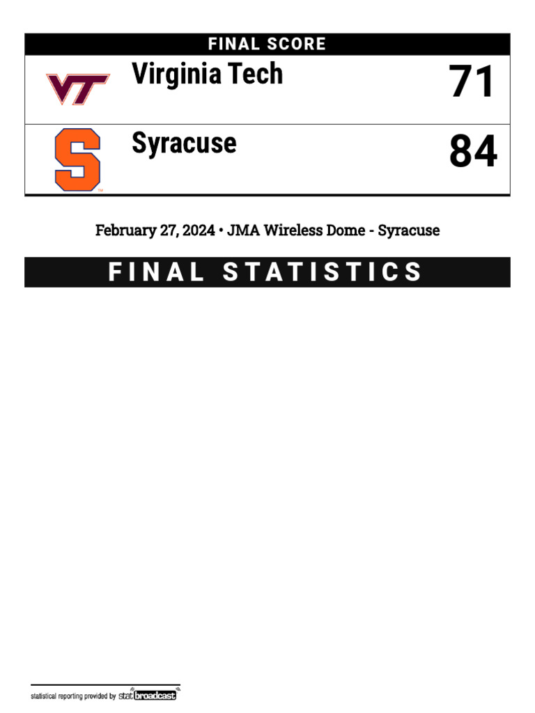 SU VT Box | PDF | Athletic Sports | Indoor Sports