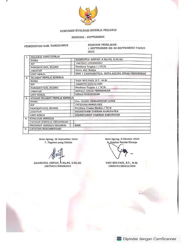 SD N 1 Campang Tiga Penilaian Oktober 2023 Samrotul Arifah ...
