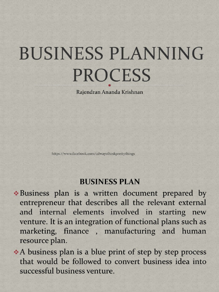 Business Planning Process 13536112 | PDF