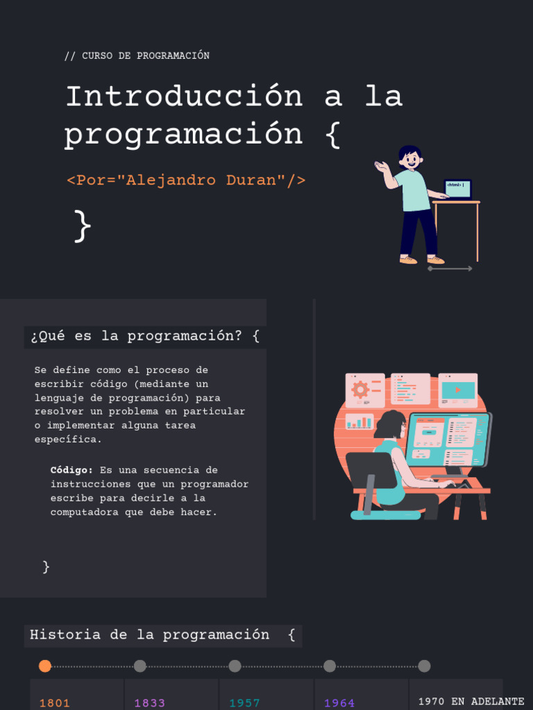01 - Introducci-N A La Programaci-N. | PDF | Lenguaje de programación | Programación de computadoras