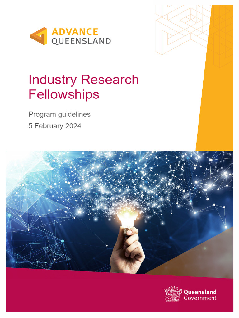 Industry Research Fellowships Guidelines | PDF | Doctor Of Philosophy | Fellow