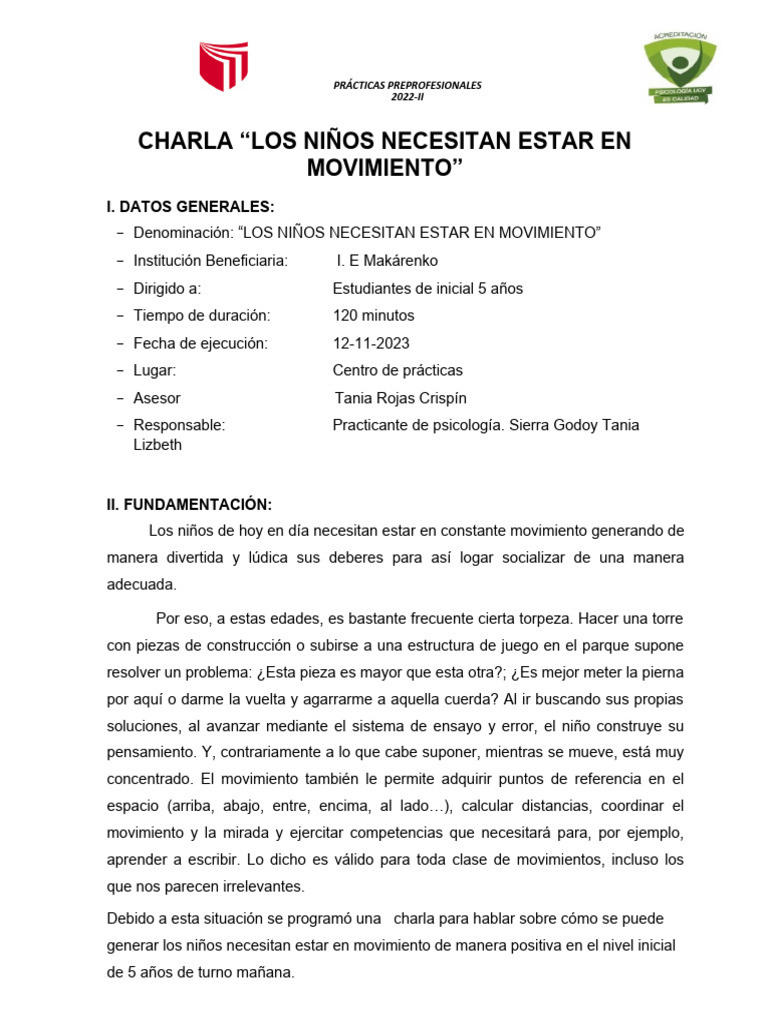 Charla 3-3 | PDF | Sicología