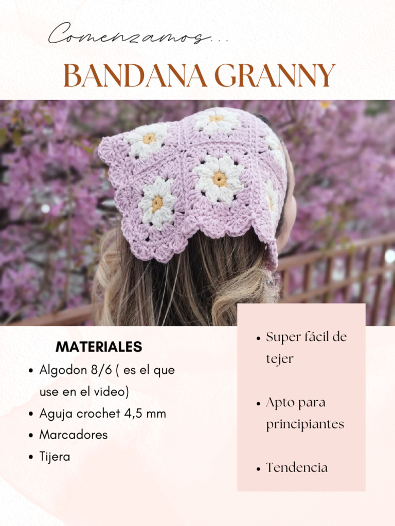 Bandana Granny: Teje Fácil a Crochet | PDF