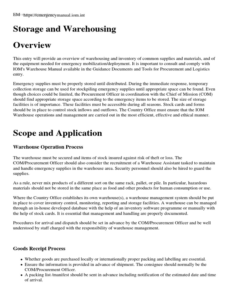 Storage and Warehousing | PDF | Warehouse | Inventory