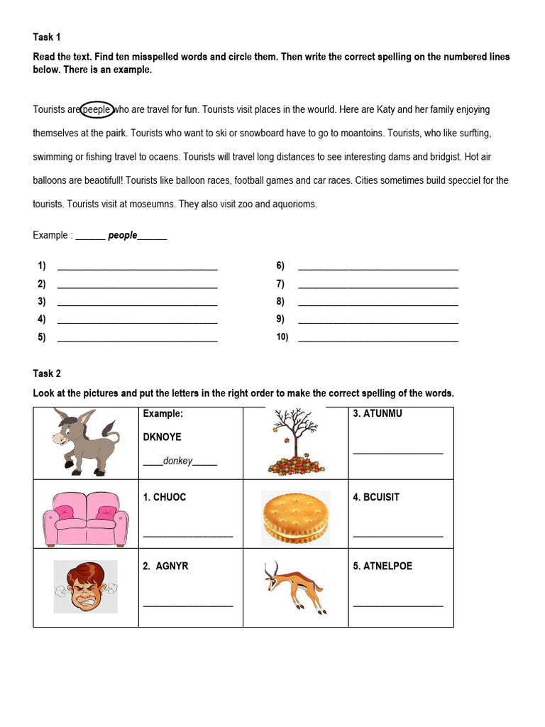 Exercise For Year 3 and 4 Spelling BEE | PDF | Spelling | Linguistics