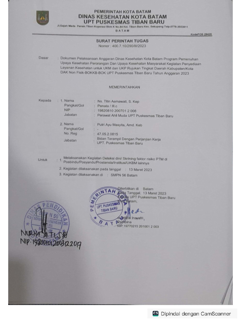 Skrining PTM 13 Maret 23 | PDF