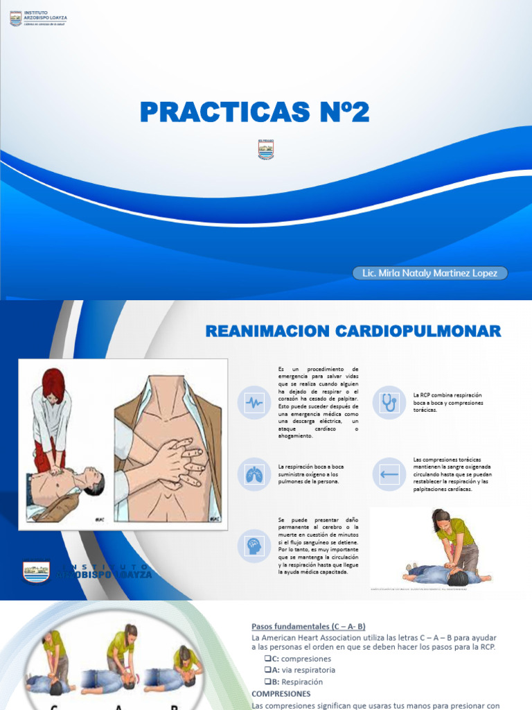Sesion de Practica 2 - RCP - SNG | PDF | Reanimación cardiopulmonar | Medicina CLINICA
