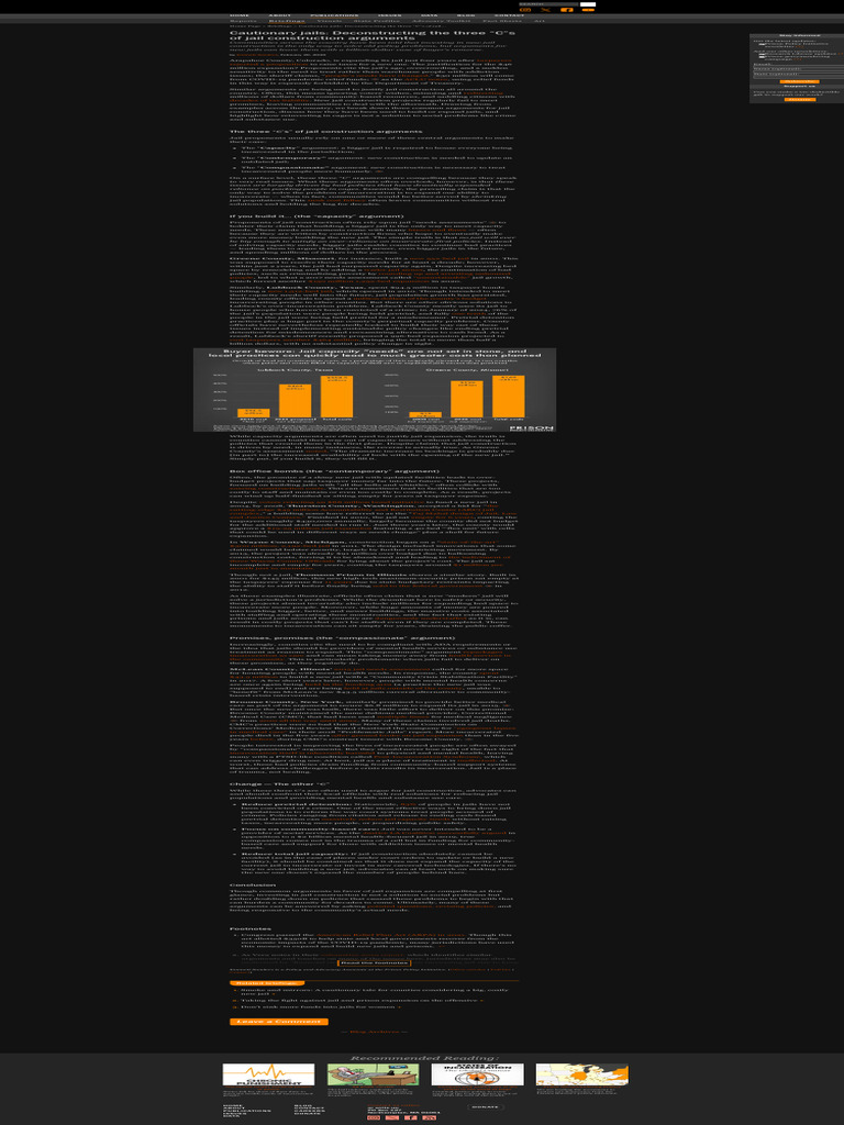 Cautionary Jails: Debunking Jail Expansion Myths | PDF | Prison ...
