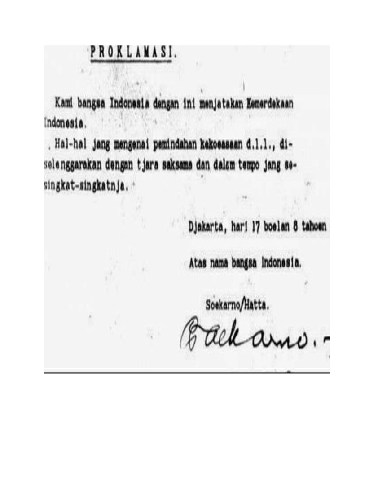 Teks Proklamasi | PDF