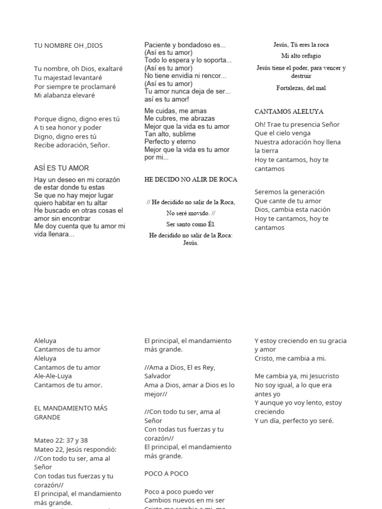 Alabanzas Pdf Amor Cristo Título