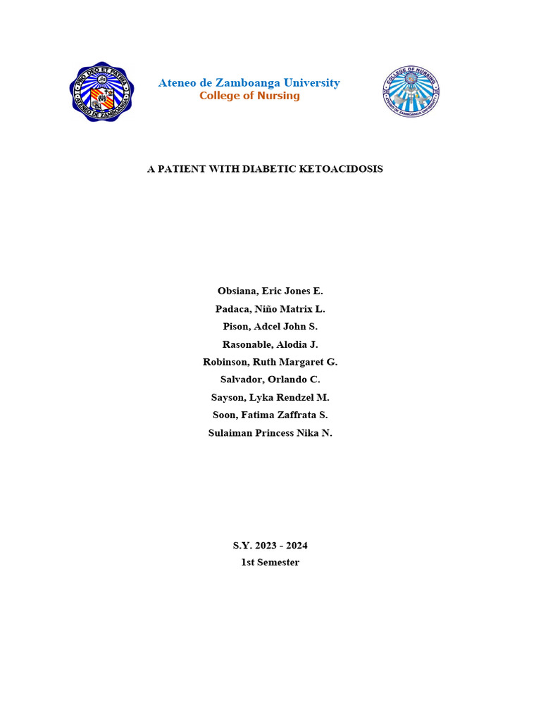 Case Study - Diabetic Ketoacidosis | PDF | Pancreas | Diabetes