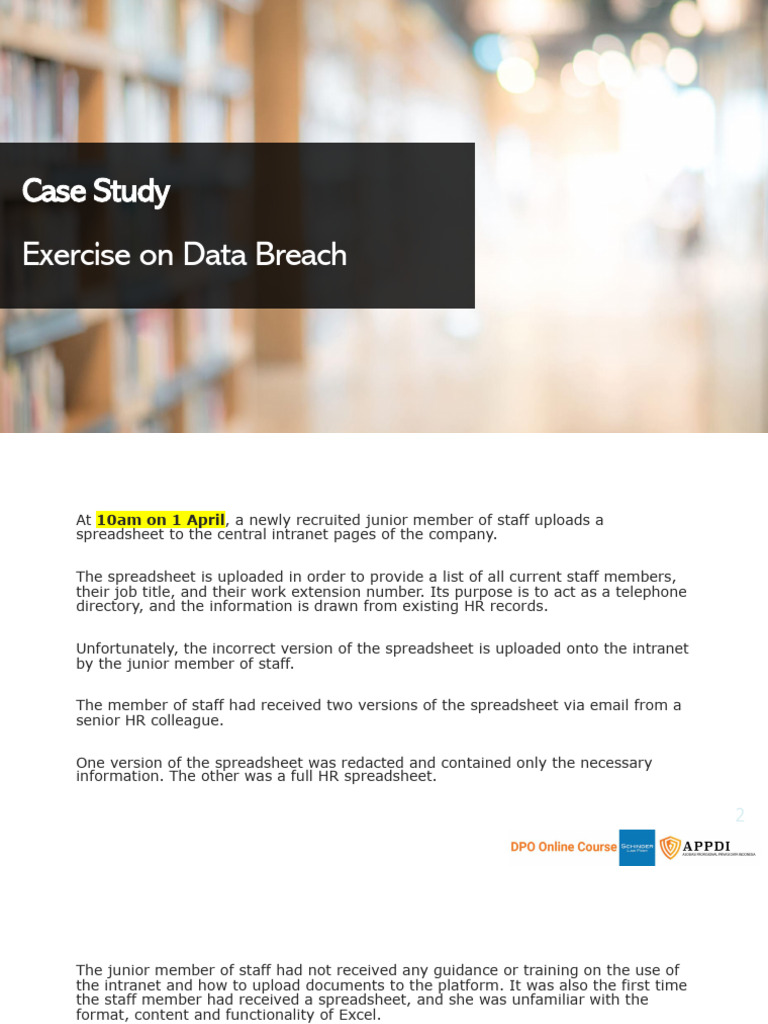 Data Breach Case Study Analysis | PDF | Spreadsheet | Computing