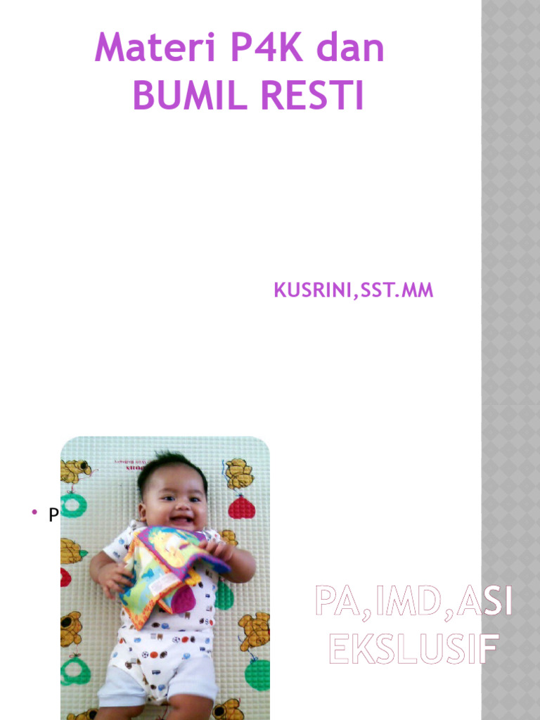 Materi P4K Dan Bumil Resti | PDF