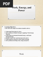 Work and Energy - Formula Sheet | PDF | Force | Potential Energy