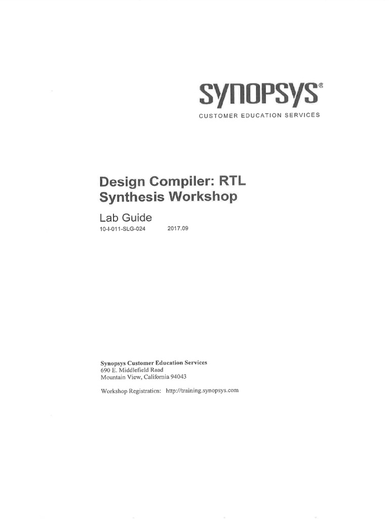 Eetop - CN - Design - Compiler - Lab-2017.9 2024-1-15 144335 1 | PDF