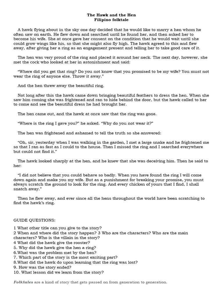 The Hawk and The Hen | PDF