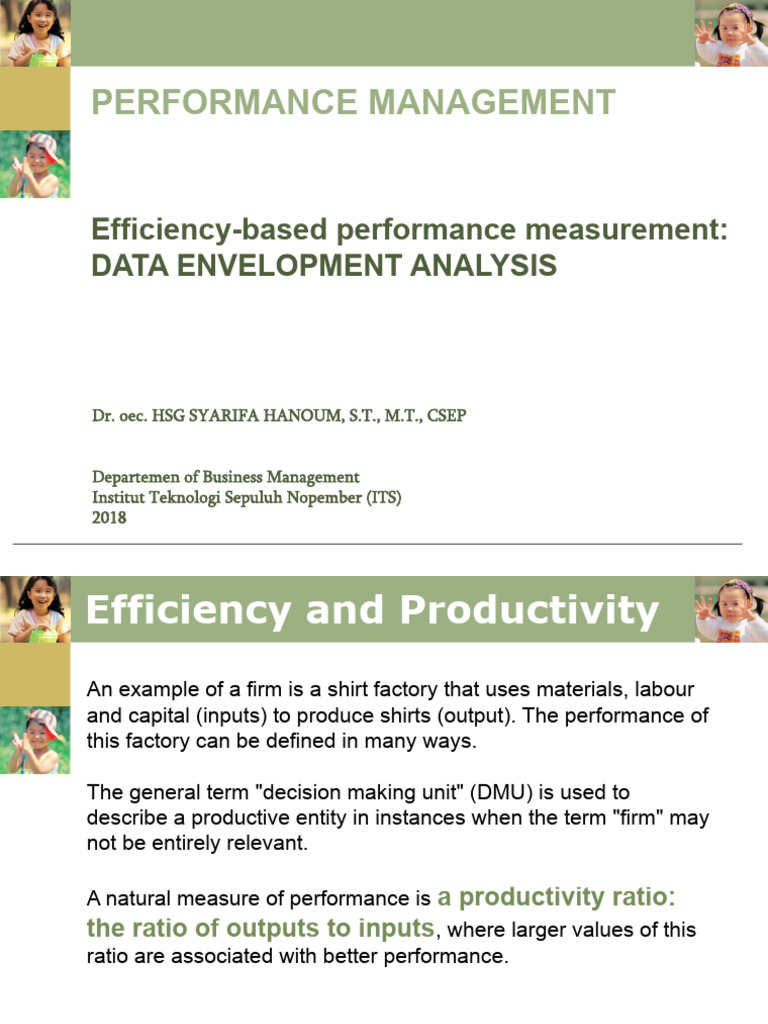 Efficiency Measurement with DEA Techniques | PDF | Systems Theory ...