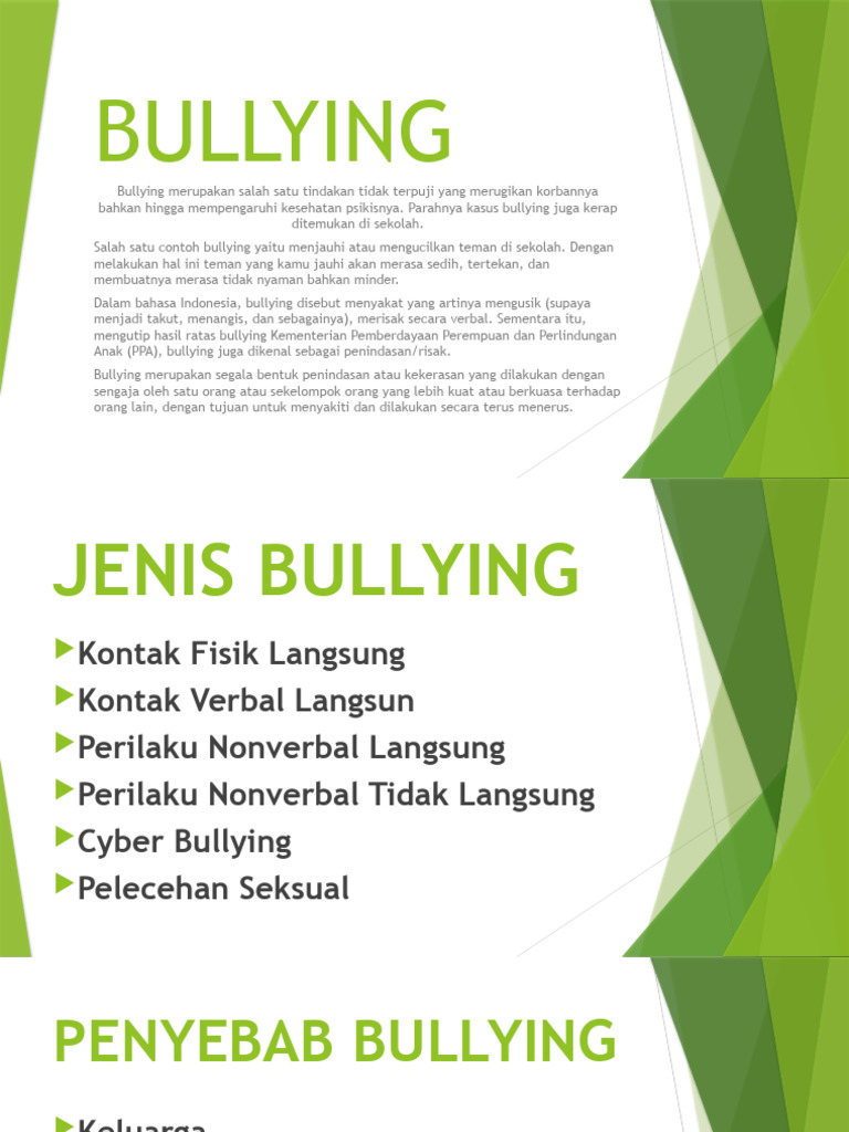 Dampak dan Solusi Bullying di Sekolah | PDF | Kesehatan Holistik | Gaya ...
