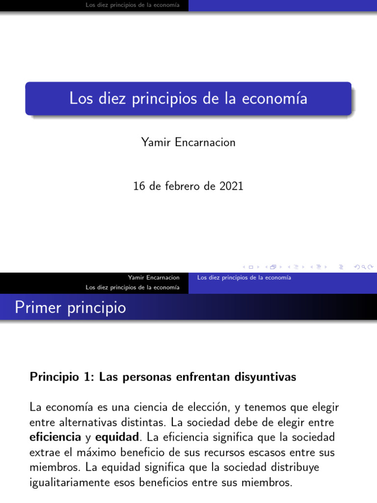 Los 10 principios de la economia | PDF | Mercado (economía) | Inflación