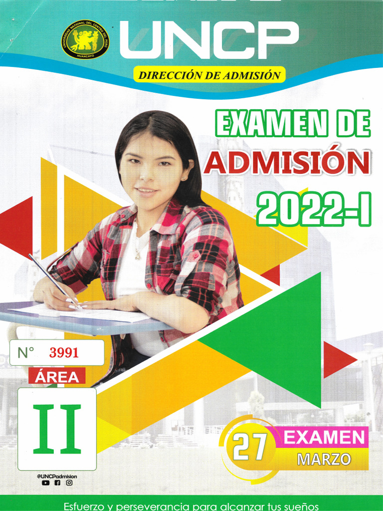 Exámen - 2022 I - Área II | PDF