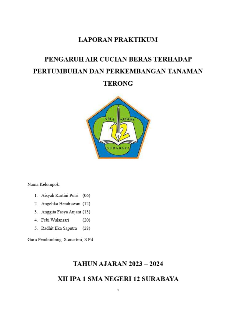 Laporan Praktikum Biologi Terong Kel 5 | PDF