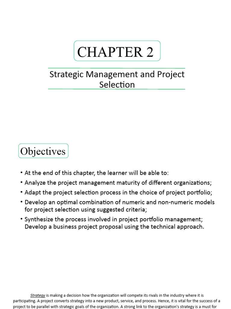 Project Management Chapter 2 Pdf Internal Rate Of Return Net