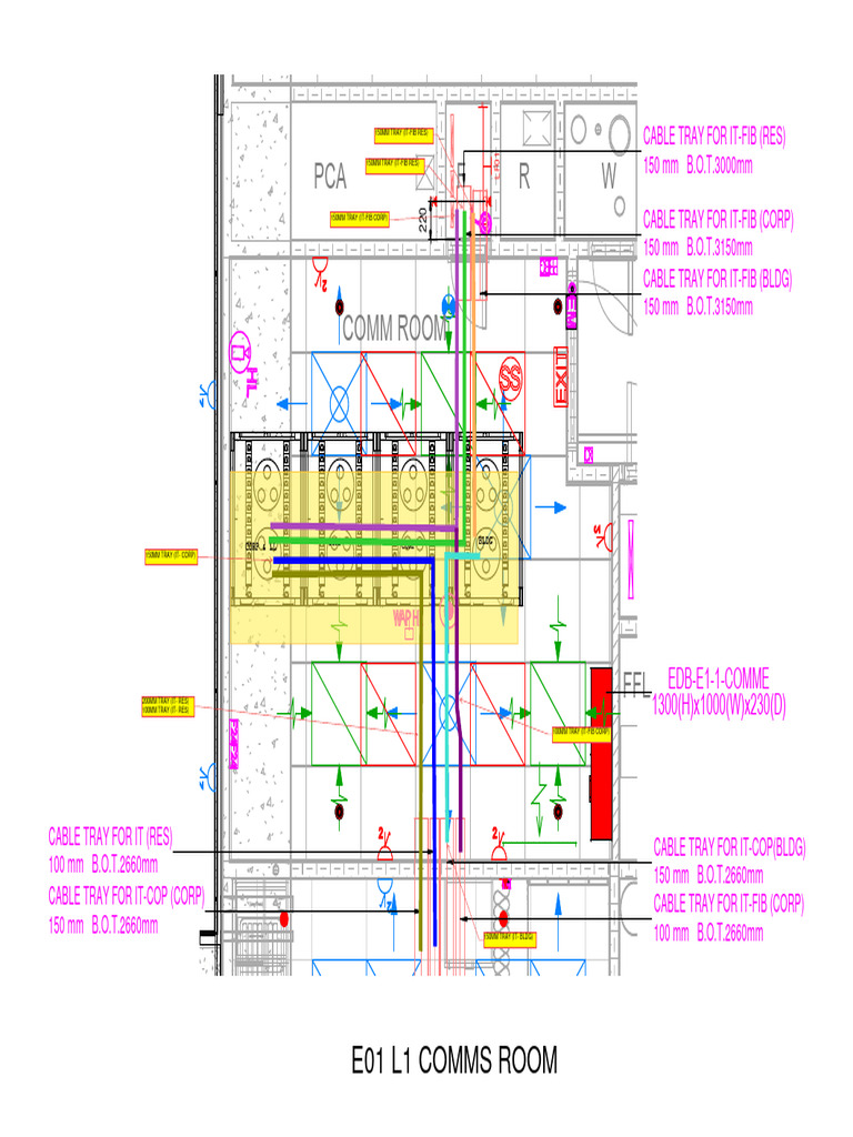 E01 L01 Comms Room Plan - Z1-260122 | PDF
