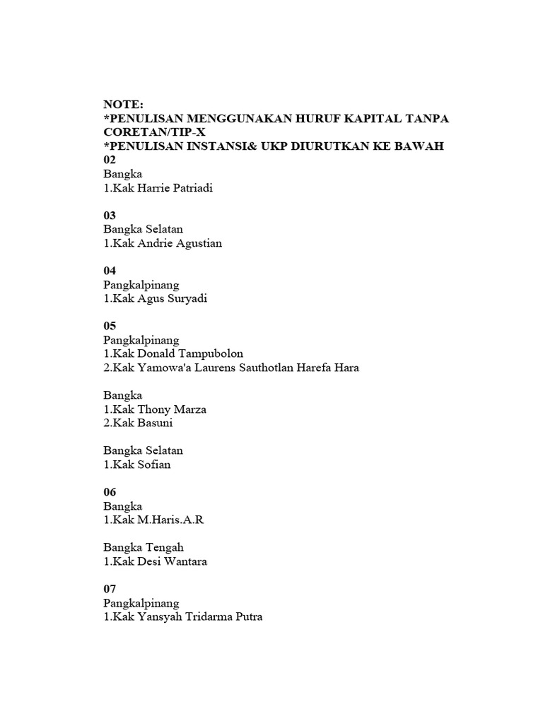 Word Buku Saku Purna & Praja Revisi Terbaru Nian (Instansi & Ukp) 2-1 | PDF