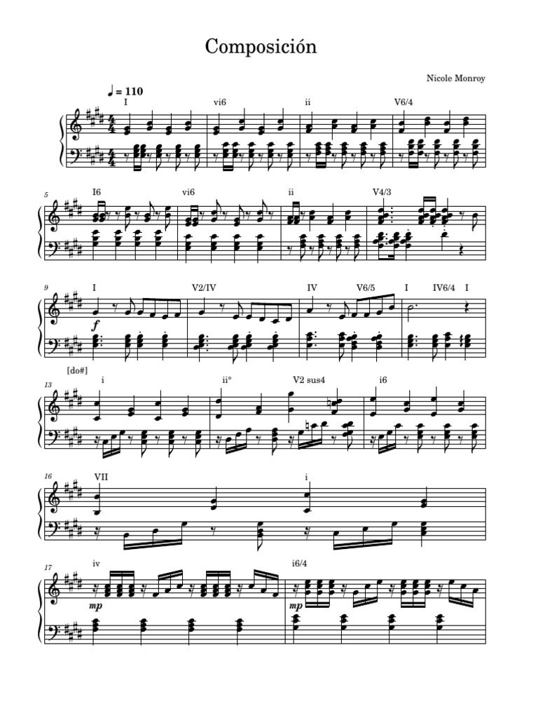 Composición Final Piano Aplicado | PDF