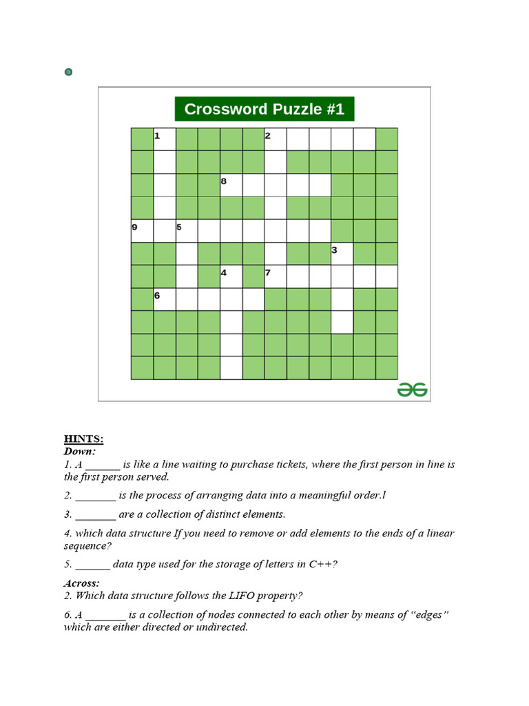Coa Puzzle U2 | PDF | Data Management | Algorithms And Data Structures