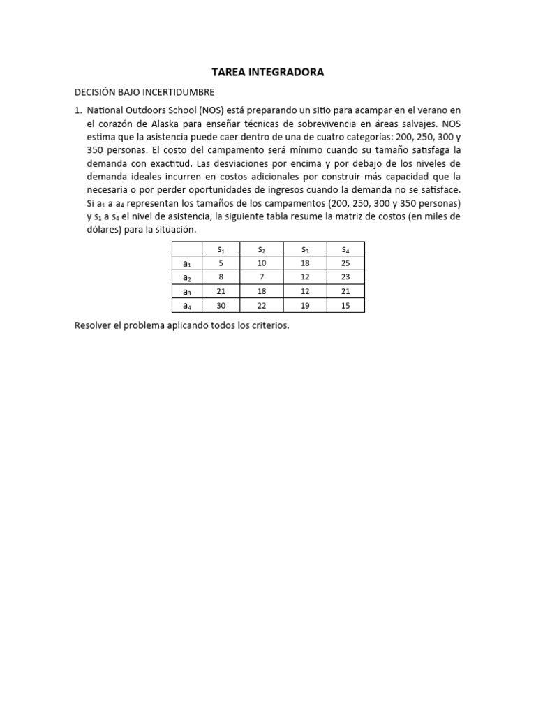 Tarea Integradora | PDF