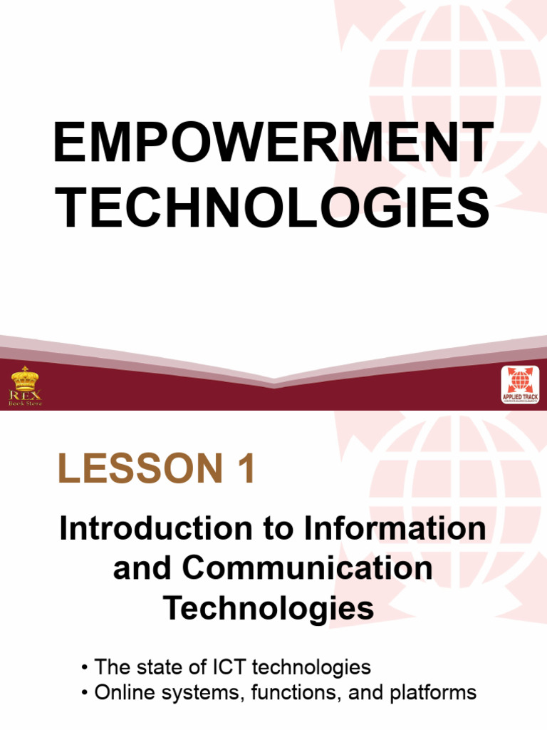 L1 Introduction To Information and Communication Technology | PDF | Web 2.0 | World Wide Web