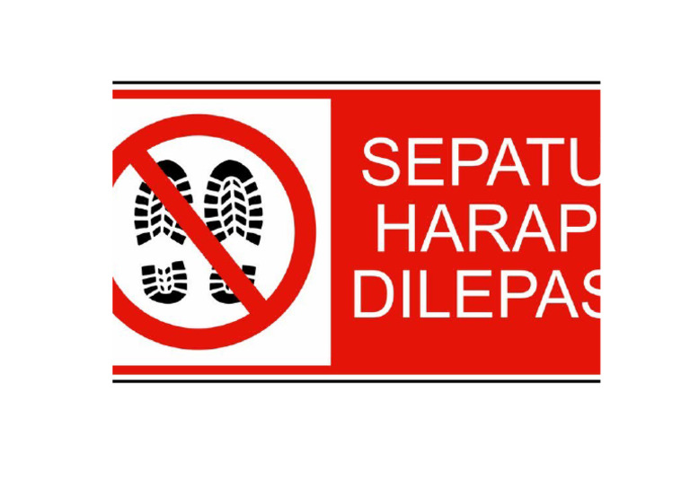 Sepatu Harap Dilepas | PDF