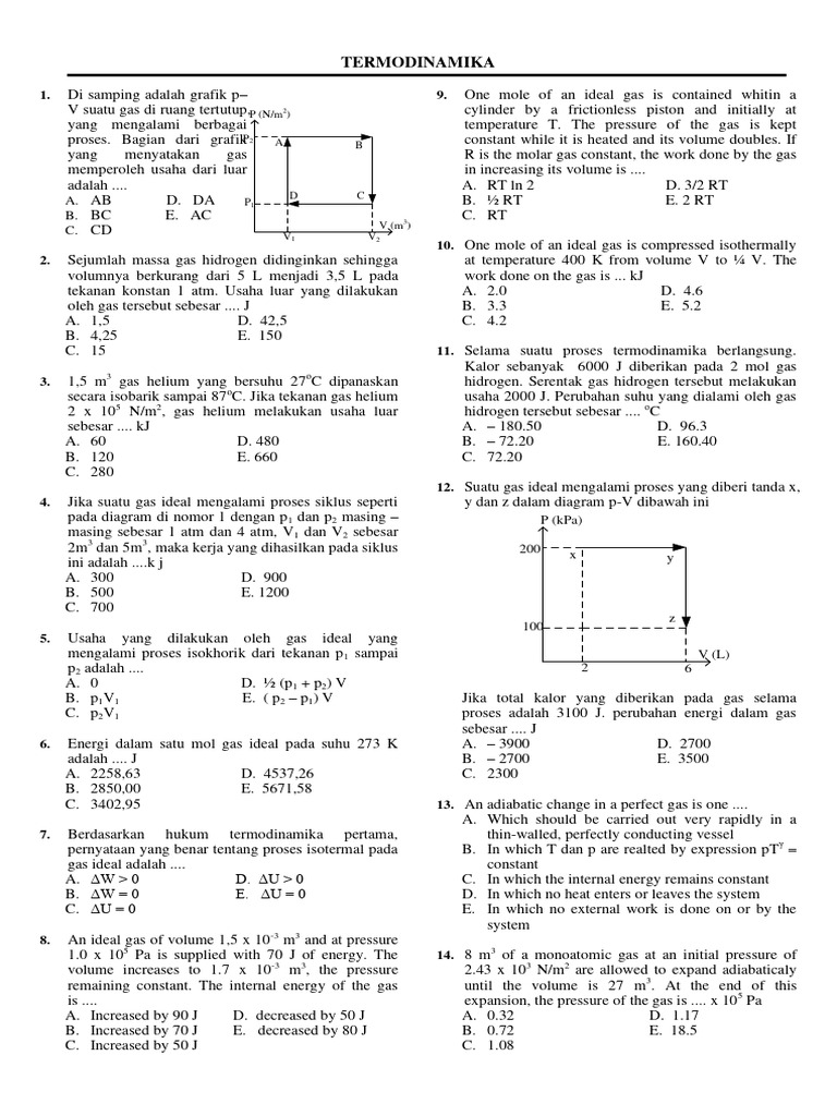 Termodinamika 2 | PDF