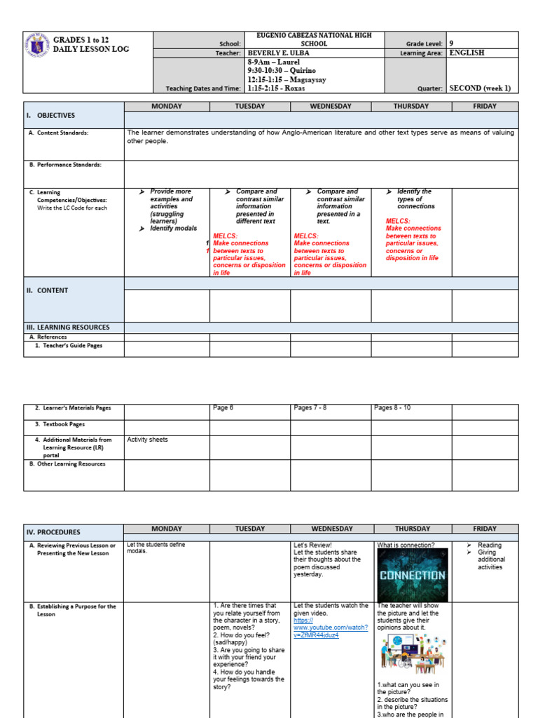 Eng. 9-QTR.2 - Week 1 | Download Free PDF | Learning | Cognitive Psychology