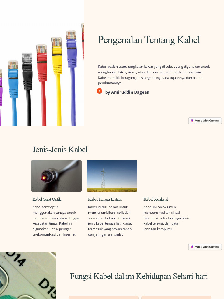 Pengenalan Tentang Kabel | PDF
