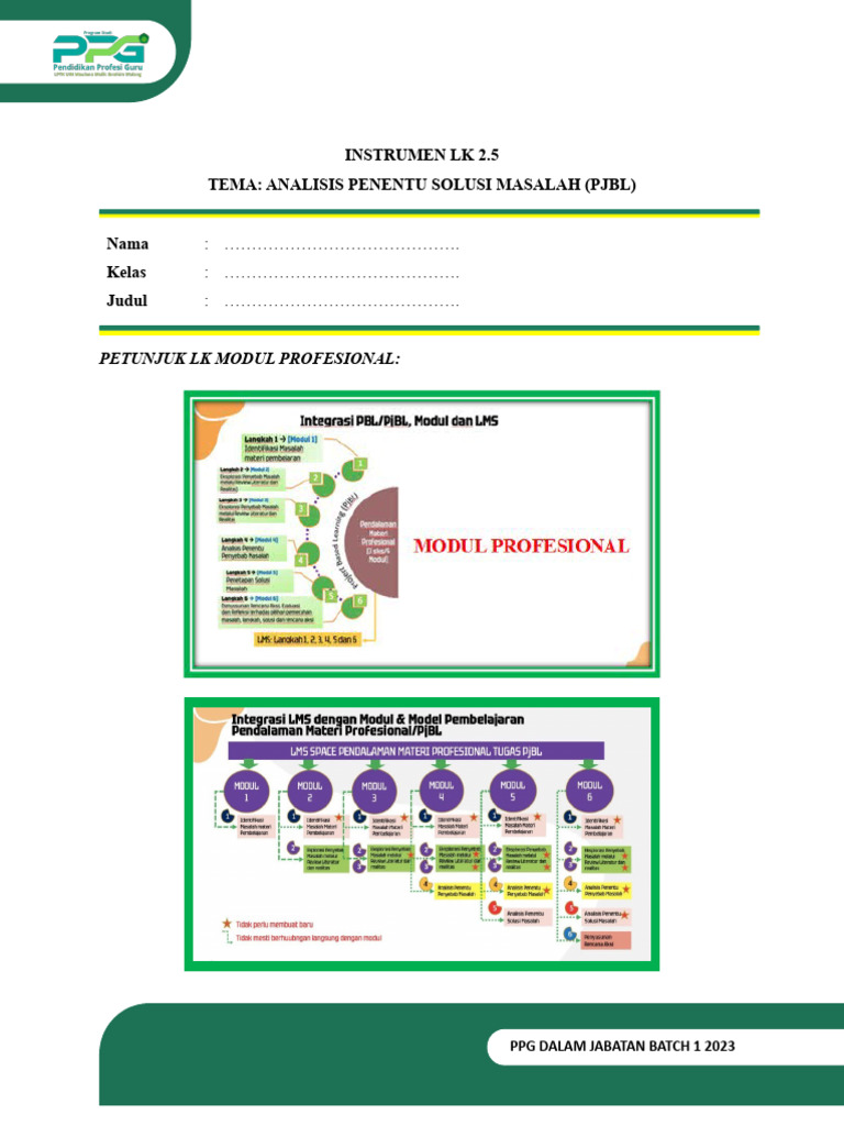 Analisis Solusi Masalah PPG 2023 | PDF