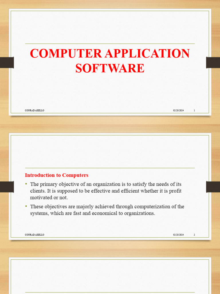 Computer Application Software | PDF | Integrated Circuit | Computer ...