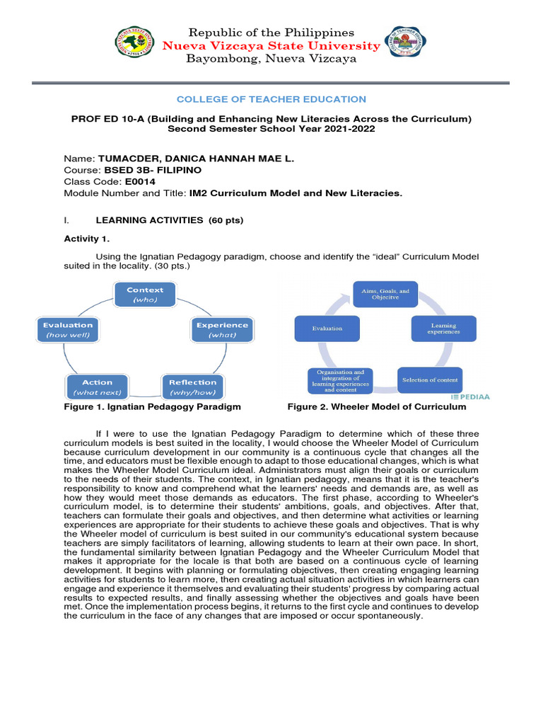 Prof Ed 10-A - Module 2 - Tumacder, DHML | PDF | Curriculum | Learning