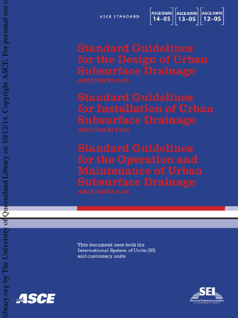 Standard Guidelines For The Design of Urban Subsurface Drainage 2006 ...
