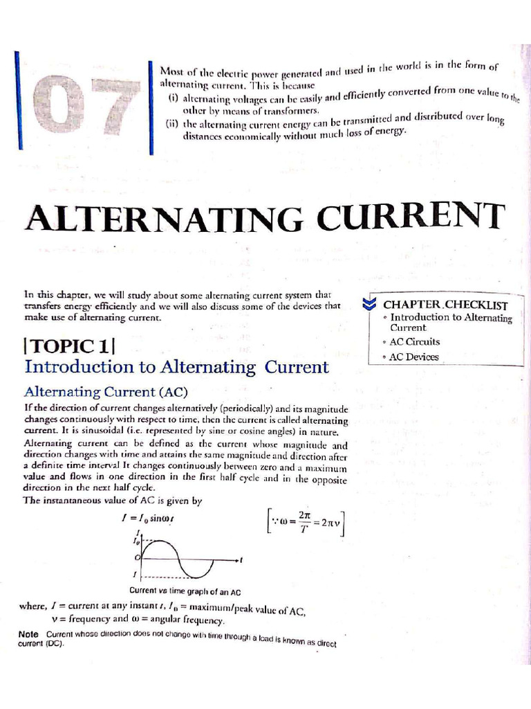 Alternating Current | PDF