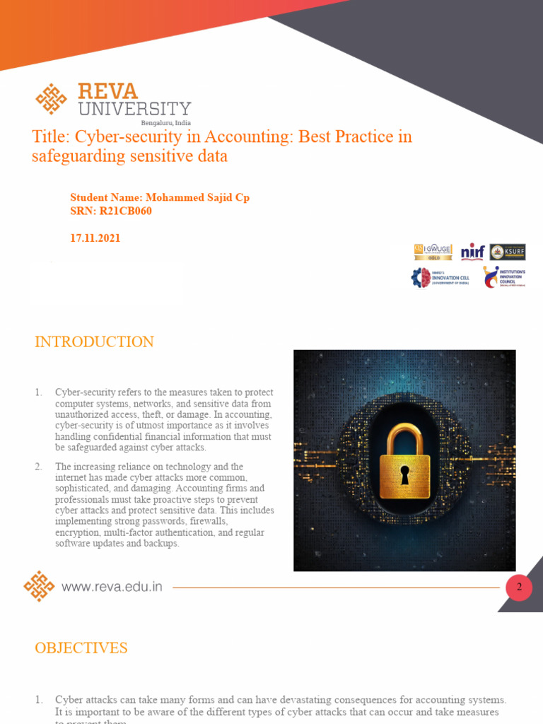 Cyber Security in Accounting 1 | PDF | Computer Security | Security