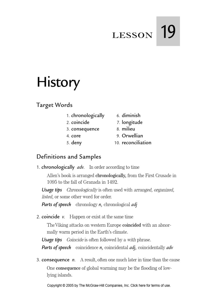 Lesson 19 - Vocabulary | PDF | Linguistics | Grammar